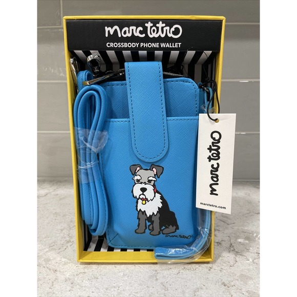 Marc Tetro | Bags | Schnauzer By Marc Tetro Crossbody Phone Wallet ...